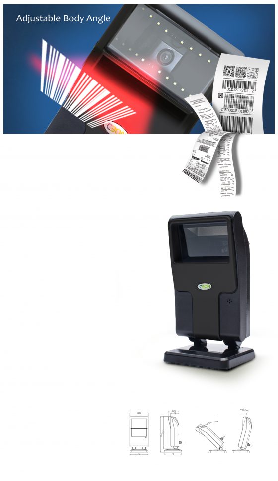 اسکنر بارکدخوان سی بن (CBON) مدل CB-N220DH - شرکت مهندسی اهتمام