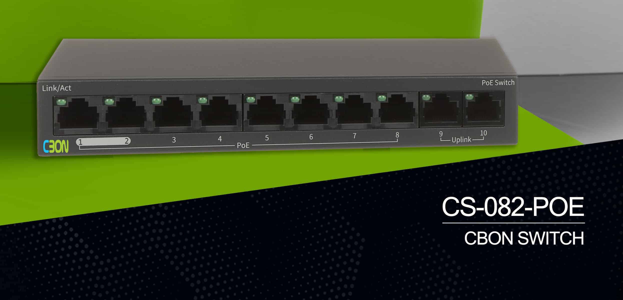 دستگاه سوئیچ CBON مدل CS-082-PoE - شرکت مهندسی اهتمام